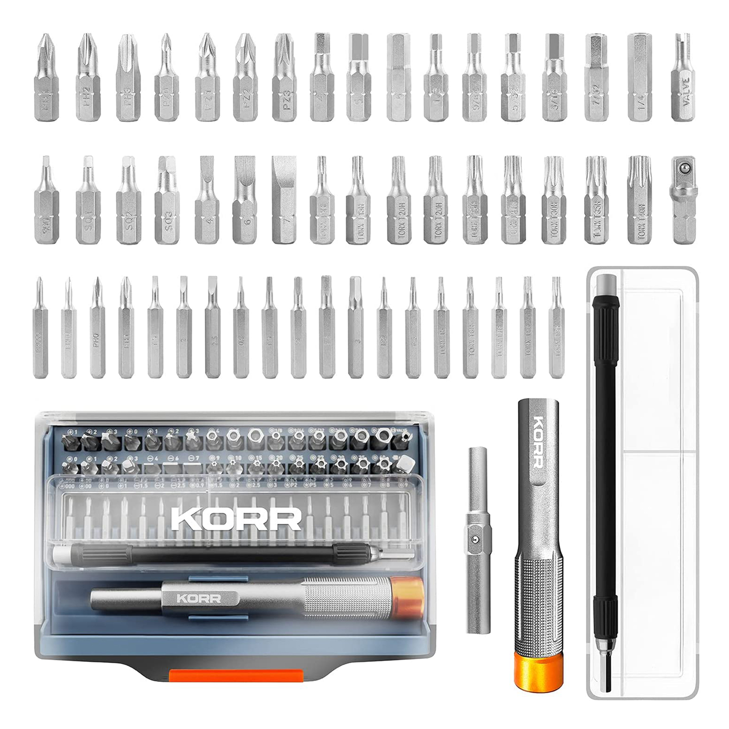 58 PC PRECISION SCREWDRIVER BIT SET - Norske Tools