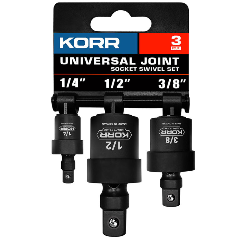 3 PC IMPACT UNIVERSAL JOINT SWIVEL SOCKET SET - Norske Tools