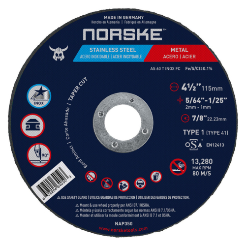 THIN KERF CUTTING WHEEL - Norske Tools