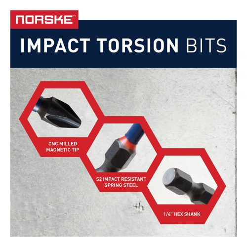 42 PC IMPACT TORSION BIT SET - Norske Tools