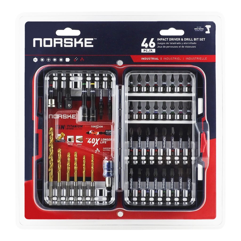 46 PC IMPACT TORSION BIT SET - Norske Tools